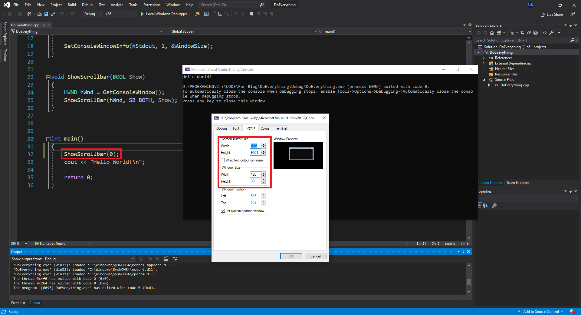 Windows.h Và Hàm Định Dạng Màn Hình Console (P1)