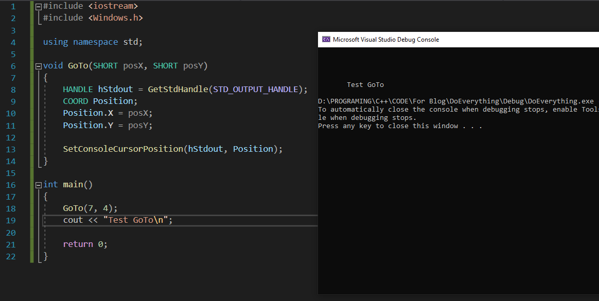 Windows.h Và Hàm Định Dạng Nội Dung Console (P2)
