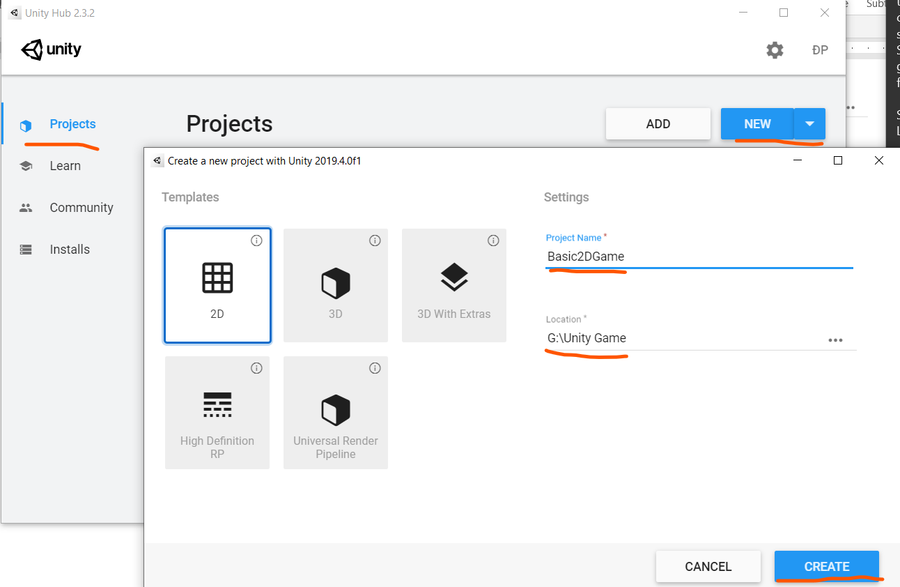 Code Game 2D Dodge Block Bằng Unity (Phần 1)