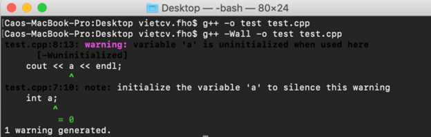 Lỗi ngớ ngẩn trong lập trình C, C++ mang tên Không khởi tạo biến